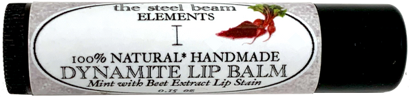 100% Natural * Handmade DYNAMITE LIP BALM Mint with Beet Extract Lip S ...
